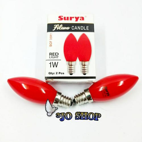 Jual Bohlam Lampu Led Filum Candle 1w Suryalampu Sembahyang Cabe Merah 1 W Jakarta Pusat