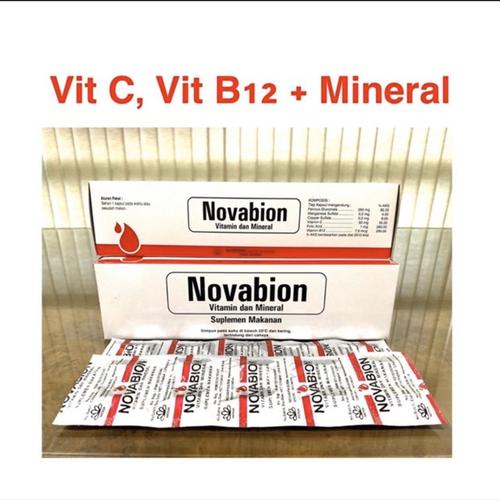 Jual NOVABION VITAMIN C + B12 ISI 100/Box - Kota Surabaya - indosehat99 ...