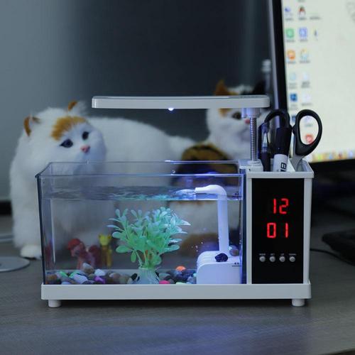 Promo Desktop Mini USB Aquarium Akuarium USB 2014-A fish tank - 2014-A ...