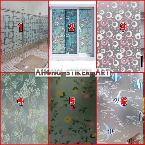 Jual STICKER KACA MOTIF/STICKER KACA KAMAR MANDI/STICKER MOTIF - NO 20 ...