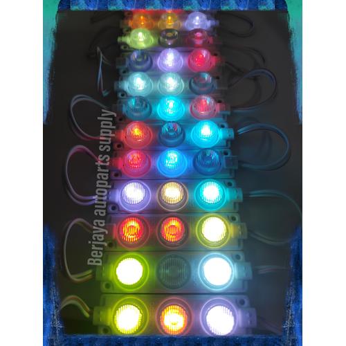 Jual lampu Led modul 3 mata RGB 12V/24V STROBO -1Pcs(satuan) - 12 VOLT ...