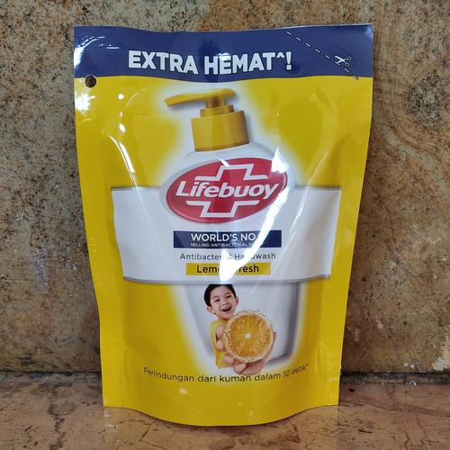 Jual lifebuoy hand wash lemon fresh 180 ml sabun cuci tangan kuning ...