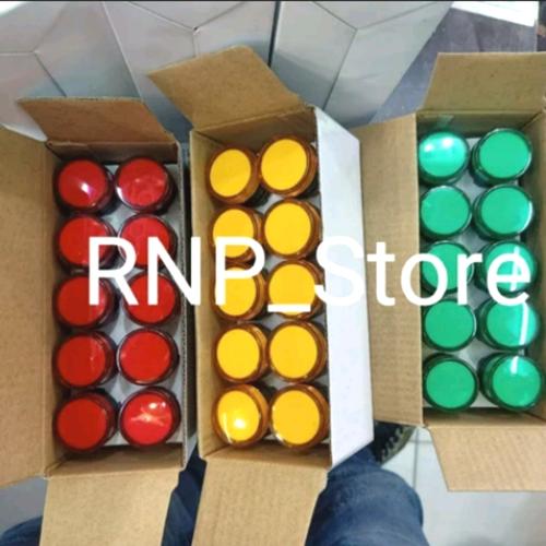 Jual Pilot lamp 22mm 220V SB warna Merah Kuning Hijau - Merah - Jakarta ...