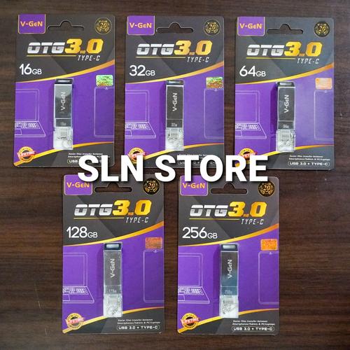 Jual OTG USB 3.0 TYPE-C V-GeN 16GB 32GB 64GB 128GB 256GB TYPE C ...