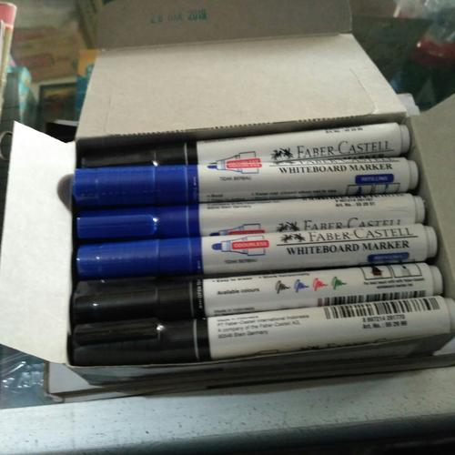 Jual Faber-Castell Spidol White board Marker Warna Biru, Hitam. - Biru ...