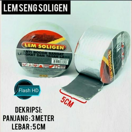 Jual Lem lakban seng SOLIGEN / talang atap genteng panjang 3meter x 5cm ...