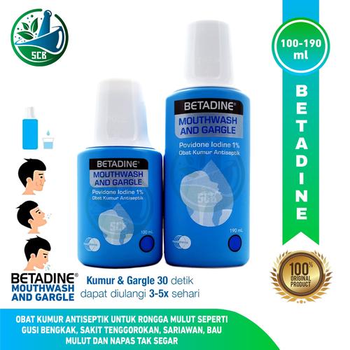 Jual Betadine Mouthwash And Gargle - Obat Kumur Antiseptik - BESAR 190 ...