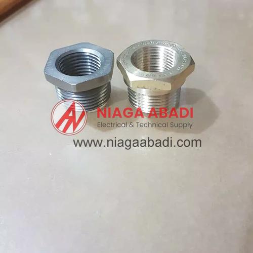 Jual Adaptor Reducer CMP 737 Male 3/4 NPT x Male M20 Brass Nickel Exd ...