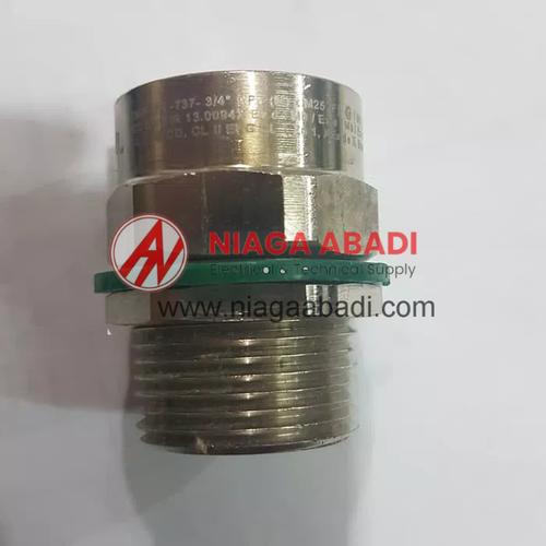 Jual Adaptor Reducer CMP-UK 737 Male 3/4 NPT x Female M25 Brass Nickel ...