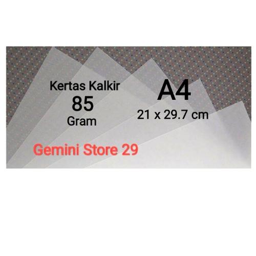 Jual Kertas Kalkir A4 85gram / Kertas Transparan / Kertas Tracing Murah ...