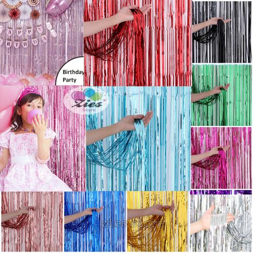 Jual Tirai foil rumbai / Curtain selinger foil / backdrop foil - Hitam ...