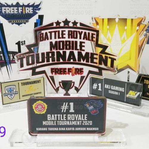 Jual trophy custom,trophy pubg, standee free fire, mobile legend ...