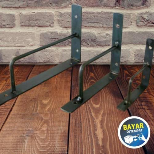Jual Hambalan Plat Siku Rak Ambalan Besi Siku Gantung Tempel dinding ...
