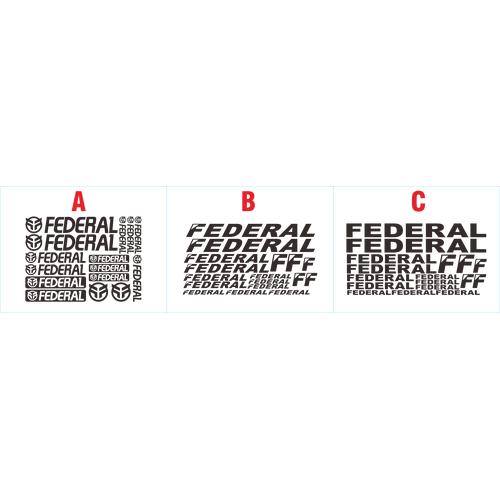 Jual cutting sticker stiker sepeda federal - gambar A, Putih - Kab ...