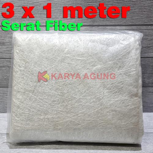 Jual Serat Fiber 3 x 1 meter Anti Bocor / Fiberglass / Fiber Glass Matt ...