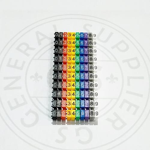 Jual Plastic Number Cable Marker Penanda Kabel Angka Plastik 10pcs - 1 ...