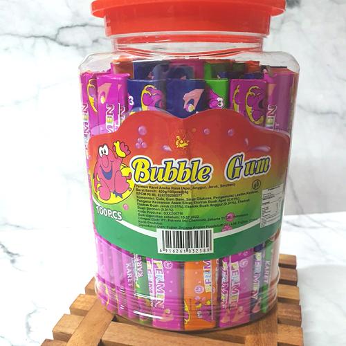 Jual Permen Cemilan Snack Jadul Karet Buah Big Babol Murah (isi 100 pcs ...