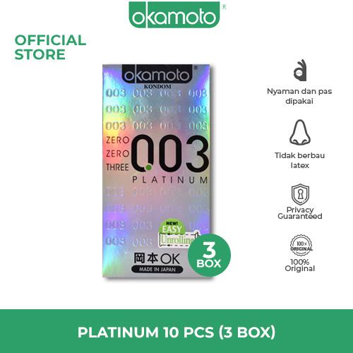 Promo Okamoto Kondom Platinum - 10 Pcs (3 Box) - Kondom Paling Tipis - Jakarta Selatan - Okamoto ...