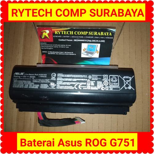 Jual Original Baterai Asus ROG G751 G751J G751JL G751JM G751JT A42N1403 ...