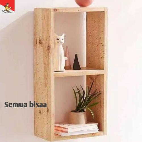 Jual rak dinding Tingkat Besar muat banyak bahan kayu solid Rak dinding ...