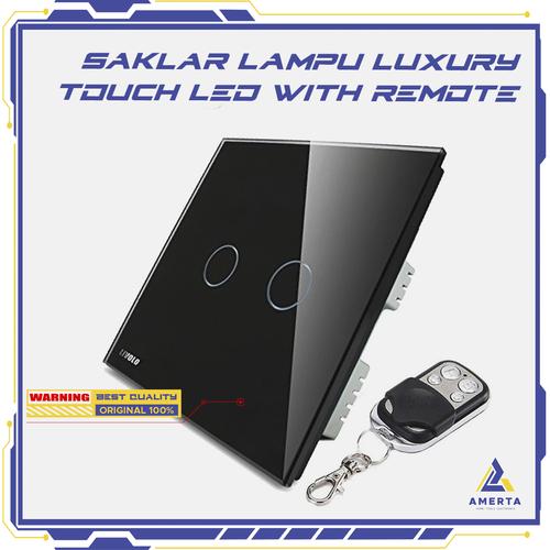 Jual Saklar Lampu Luxury Touch LED with Remote - 1 Tombol - Kota ...