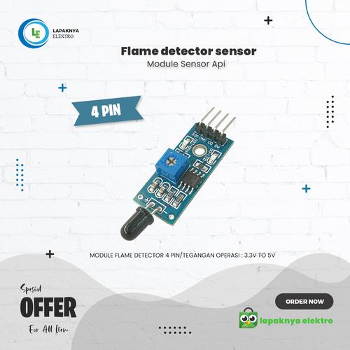Jual IR infrared sensor api flame detection 760nm-1100nm 1 channel ...