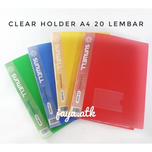 Jual MAP DOKUMEN PLASTIK CLEAR HOLDER A4 20 LEMBAR DOKUMEN KEEPER ...