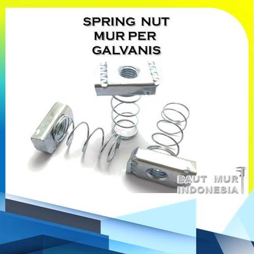 Jual SPRING NUT PER GALVANIS M8 - LONG - Kab. Bekasi - BAUTMUR ...
