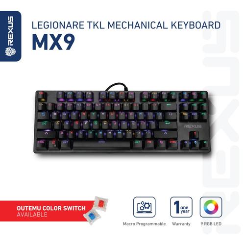Jual Rexus Keyboard Gaming Mechanical Legionare MX9 TKL RGB - Hitam ...