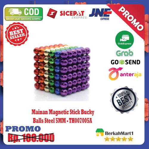 Jual Mainan Bola Magnet Magnetic Stick Bucky Balls Steel - 216PCS 5MM ...