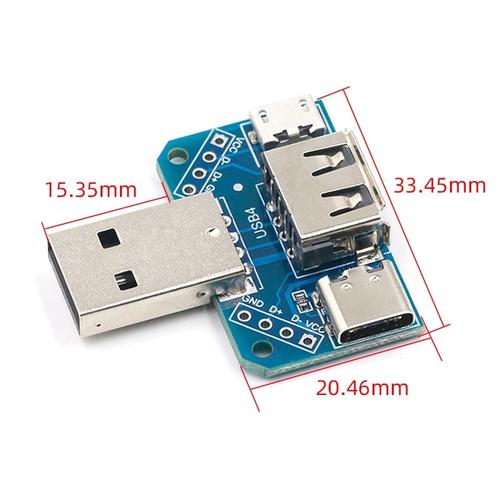 Jual Usb Converter Connector Male Female Type C Micro Usb Dip Pin Data Otg - Kota Medan - LED ...
