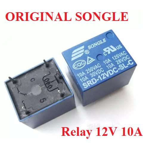 Jual Relay 12V 10A Original Songle SRD-12VDC-SL-C 5 kaki PCB DC - Kab. Sidoarjo - mulia-electric ...