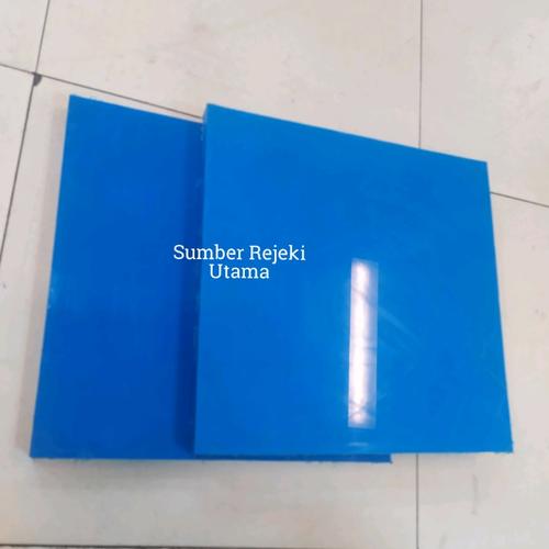 Jual Nylon PE Biru Sheet 10mm x 50cm x 100cm / Polyethylene Blue Sheet ...