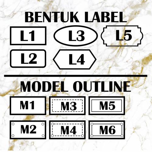 Jual Custom Grafir Logo Label Kulit Kulit Imitasi 2x5 cm - Hitam - Kab ...