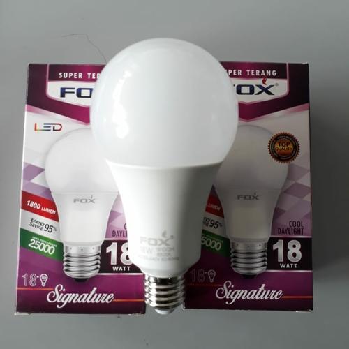 Jual Lampu LED 18W 18 W 18 Watt Fox Super Terang LED Bulb Cool Day ...