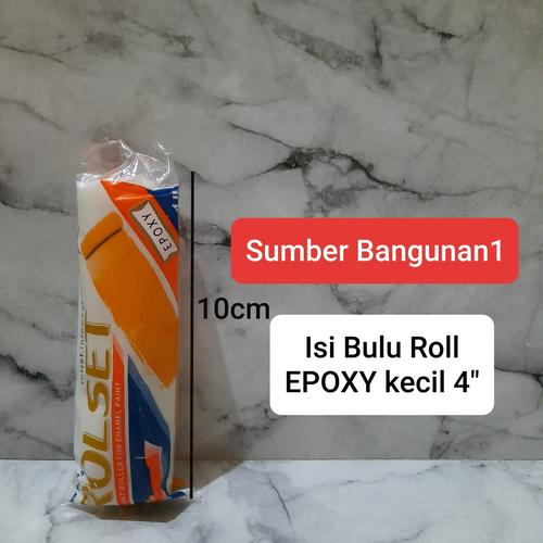 Jual Bulu Roll epoxy kecil 4 inci ROLSET isi kuas roller mini cat lem ...