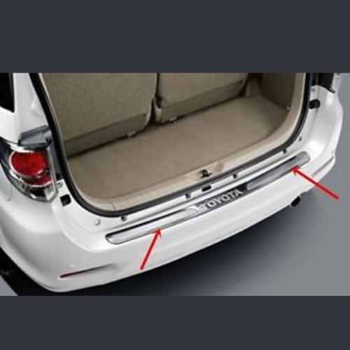 Jual Genuine Part Stainless Rear Bumper step guard for Toyota Fortuner ...