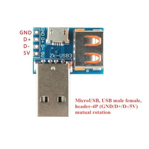 Jual Usb 3.0 Pcb Converter Connector Male Female Micro Usb Dip Pin Data Otg - Kota Medan - LED ...