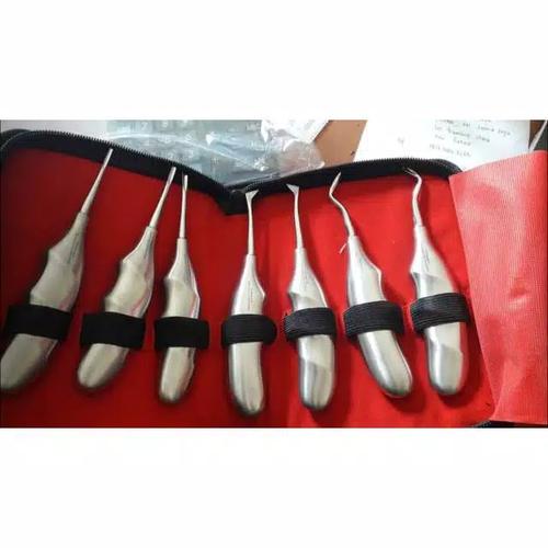 Jual dental bein luxator cryer 1set isi 7 pcs/alat bahan kedokteran ...