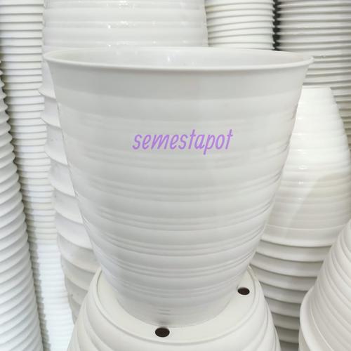 Jual Pot Tinggi Pirus TP121B Putih Ukuran 21 - Kota Tangerang ...