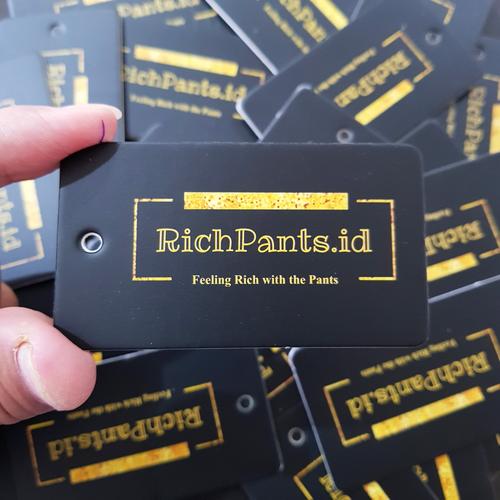 Jual Hangtag Label Baju Price Tag (MURAH) ukuran 4.5x8 tebal bahan ...