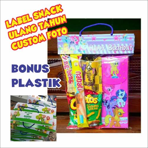 Jual Tas Label Ultah Jajan Snack Plastik Ulang Tahun - Kab. Kudus ...