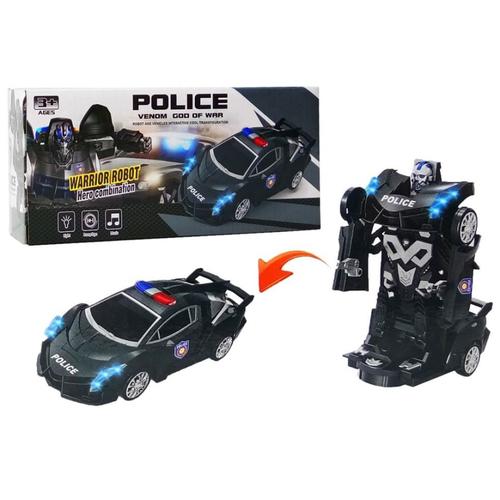 Jual MAINAN ANAK MOBIL ROBOT TRANSFORM POLISI VENOM 2IN1 LIGHT N MUSIC ...
