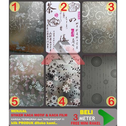 Jual STIKER KACA JENDELA MOTIF / STICKER WINDOWS MOTIF / STICKER KACA ...