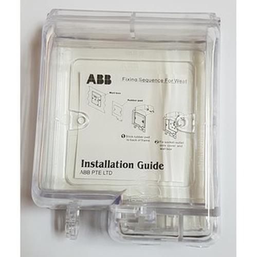 Promo ABB Weatherproof 1 Gang socket cover IP55 For Outdoor And Indoor ...