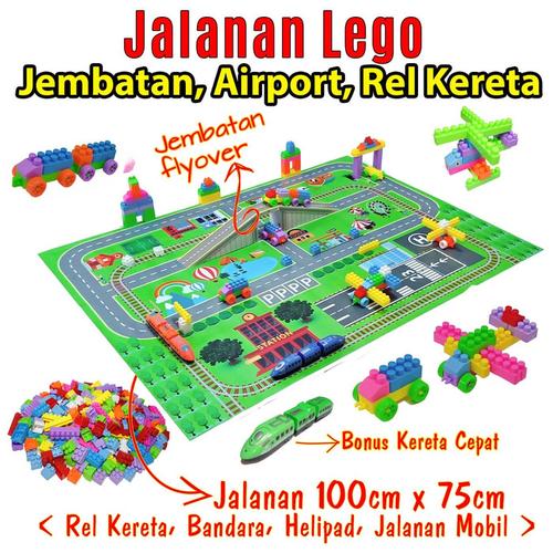 Jual Mainan Edukasi Playmap Block Jalanan Balok Susun Anak Brick City ...