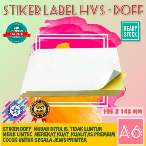 Jual Sticker Label Resi HVS A6/ Stiker HVS Doff/Matte - Kota Bekasi ...