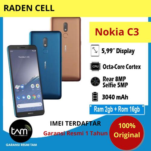 Jual Nokia C3 Ram 2/16 GB Handphone Android 4G HP 4G Murah Garansi ...