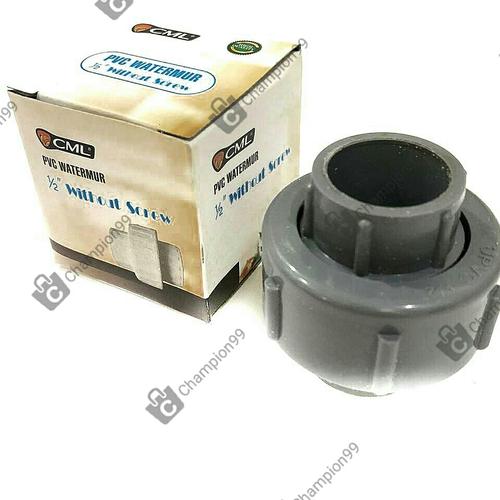 Jual Watermur 1/2 3/4 In/Union Socket Watermor PVC/Water Mur Sambungan ...