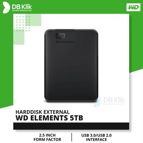 Promo Harddisk External WD Elements 5TB 2.5 Inch - HD / HDD WD Element ...